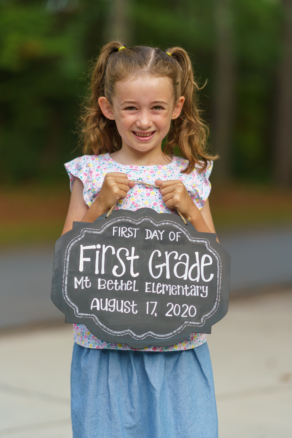 Brielle First Day 1st Grade - AndrewKnight.com